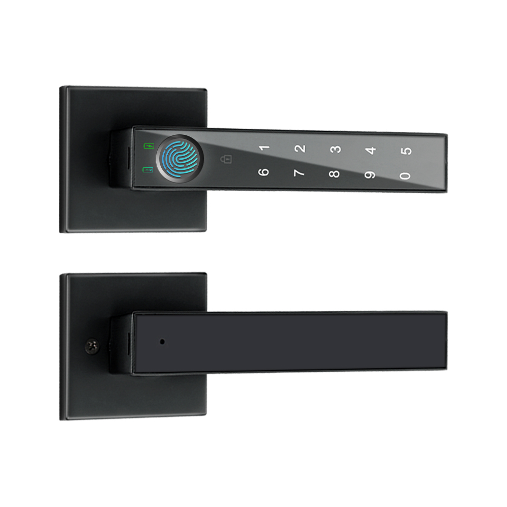 Zinc Alloy Fingerprint Keypad Password Smart Digital Lock Tubular Latch ...