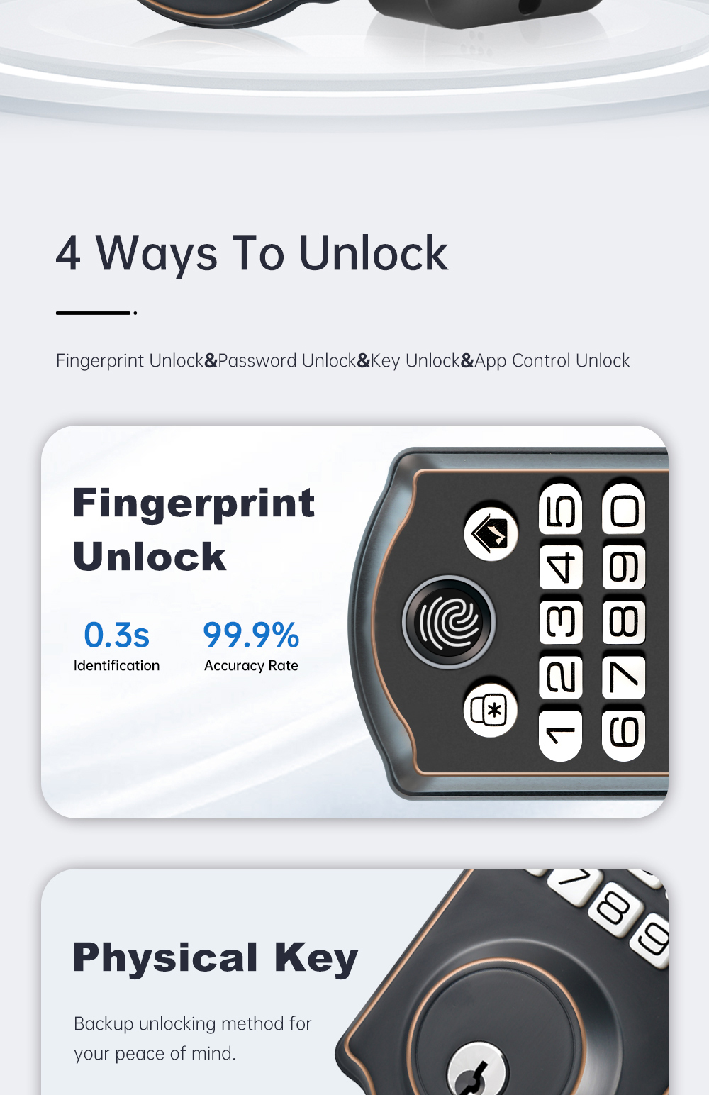 Automatic Tuya Entrance Aluminum Digital Deadbolt Smart Lock ...